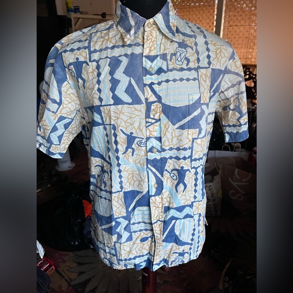 reyn spooner | Shirts | Preowned Reyn Spooner Alfred Shaheen Bluecream ...